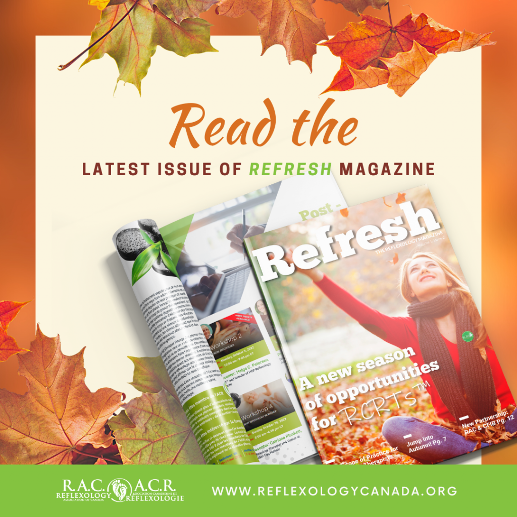 EN August Refresh social post - Reflexology Association of Canada